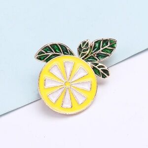 Jewelry | New Halved Lemon Brooch 12 Wide X 15 Tall | Poshmark
